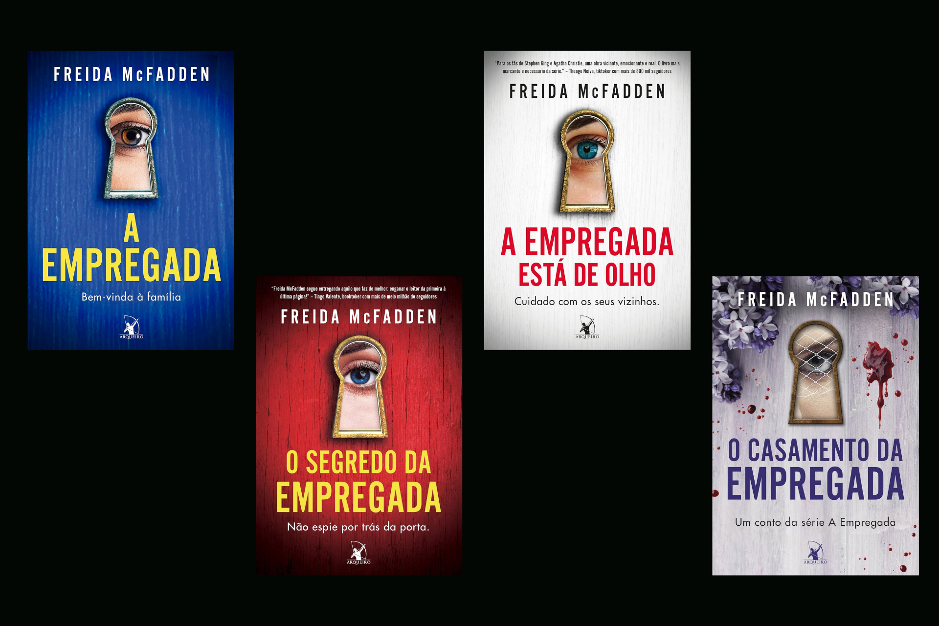 A ordem para ler os 14 livros de Freida McFadden publicados no Brasil
